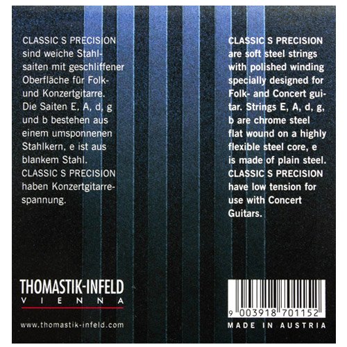 Cordas Thomastik Classic S Precision KF110 Violão Aço Flat - Encorda