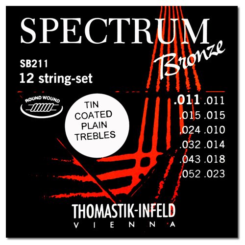 Cordas Thomastik Spectrum SB211T Violão Aço 12 Cordas - Encorda
